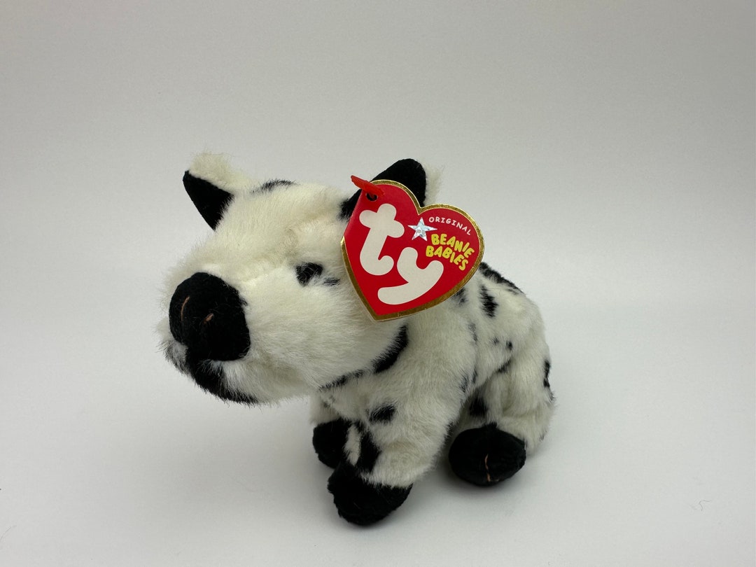 Ty Beanie Baby “stubby” the Black and White Pig ! *rare* (6.5 Inch) - Etsy