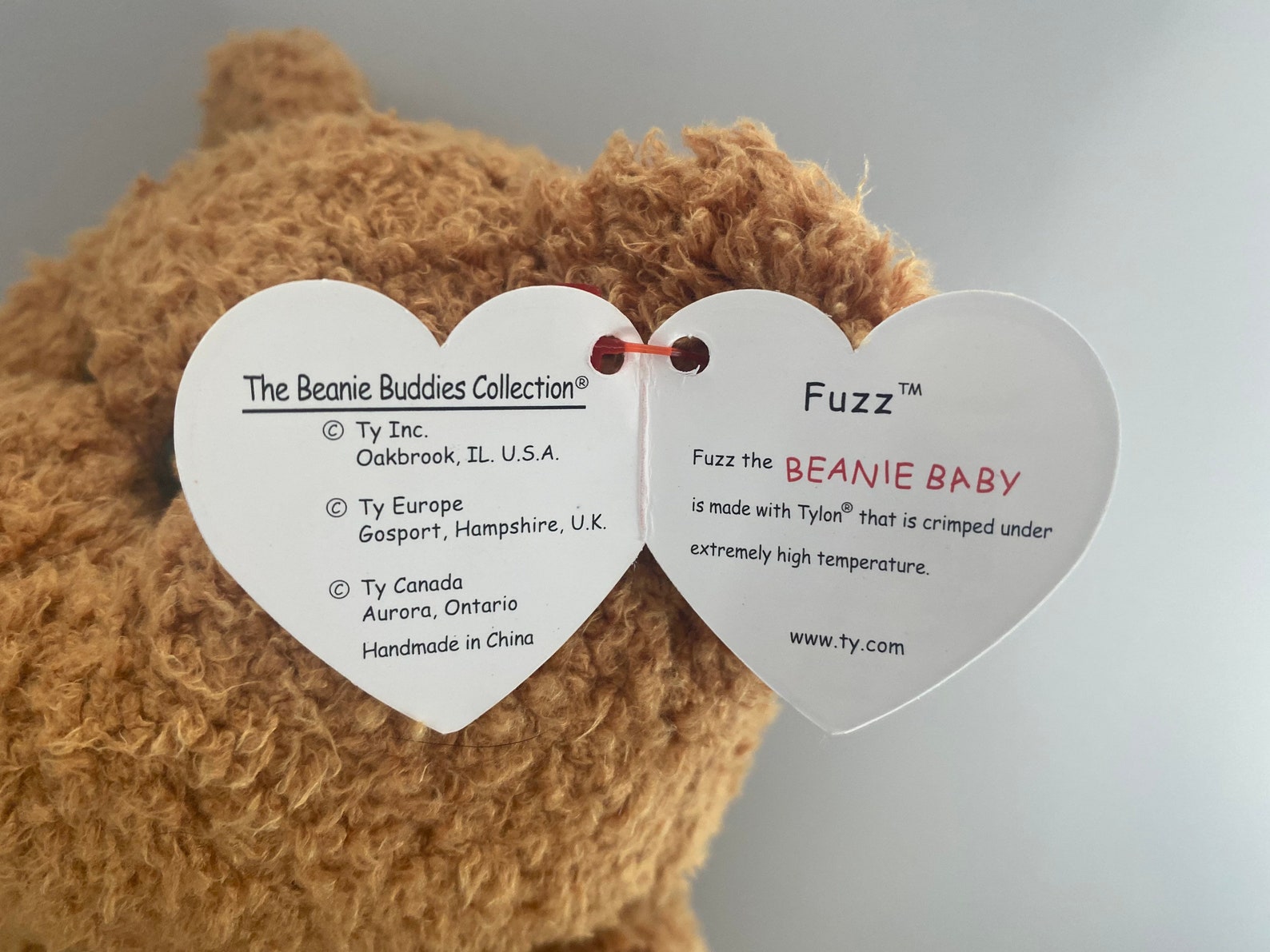 TY Beanie Buddy fuzz the Adorable and Popular Fuzzy Bear | Etsy