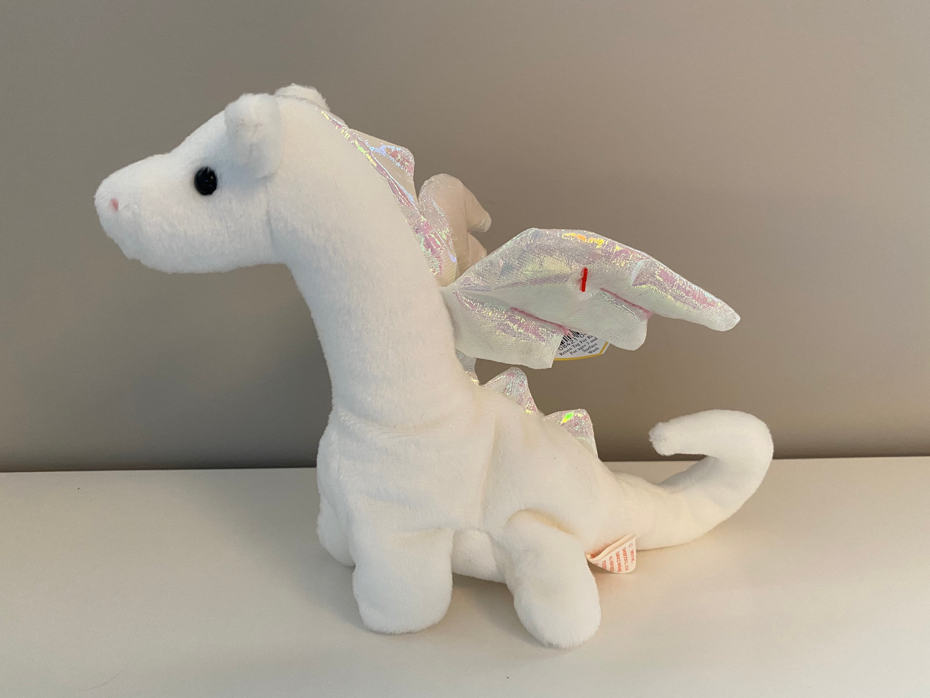 Ty Beanie Baby “magic” the White Dragon (7 Inch) - Etsy