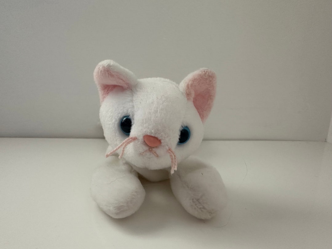 Ty Beanie Baby “flip” the White Kitty Cat - 2nd Gen Tush Tag, No Hang ...
