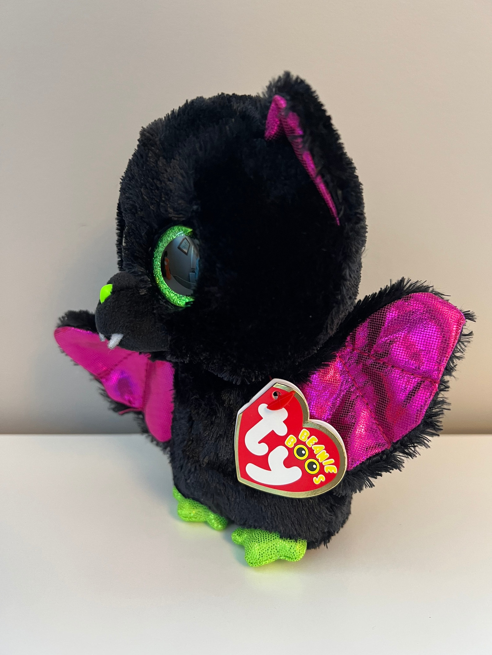 TY Beanie Boo igor the Bat With Green Sparkly Eyes 6 Inch - Etsy