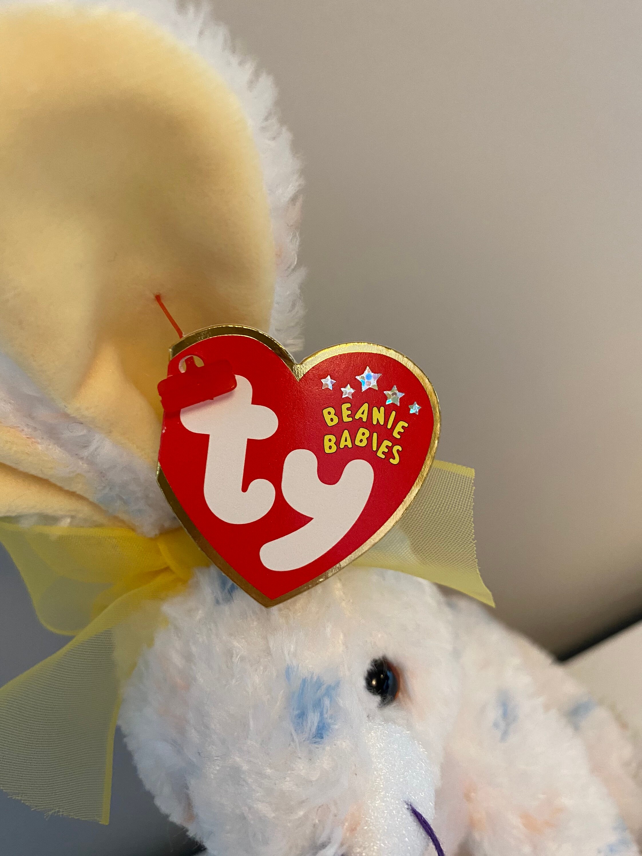 TY Beanie Baby carrots the Adorable Yellow and White Bunny - Etsy Canada