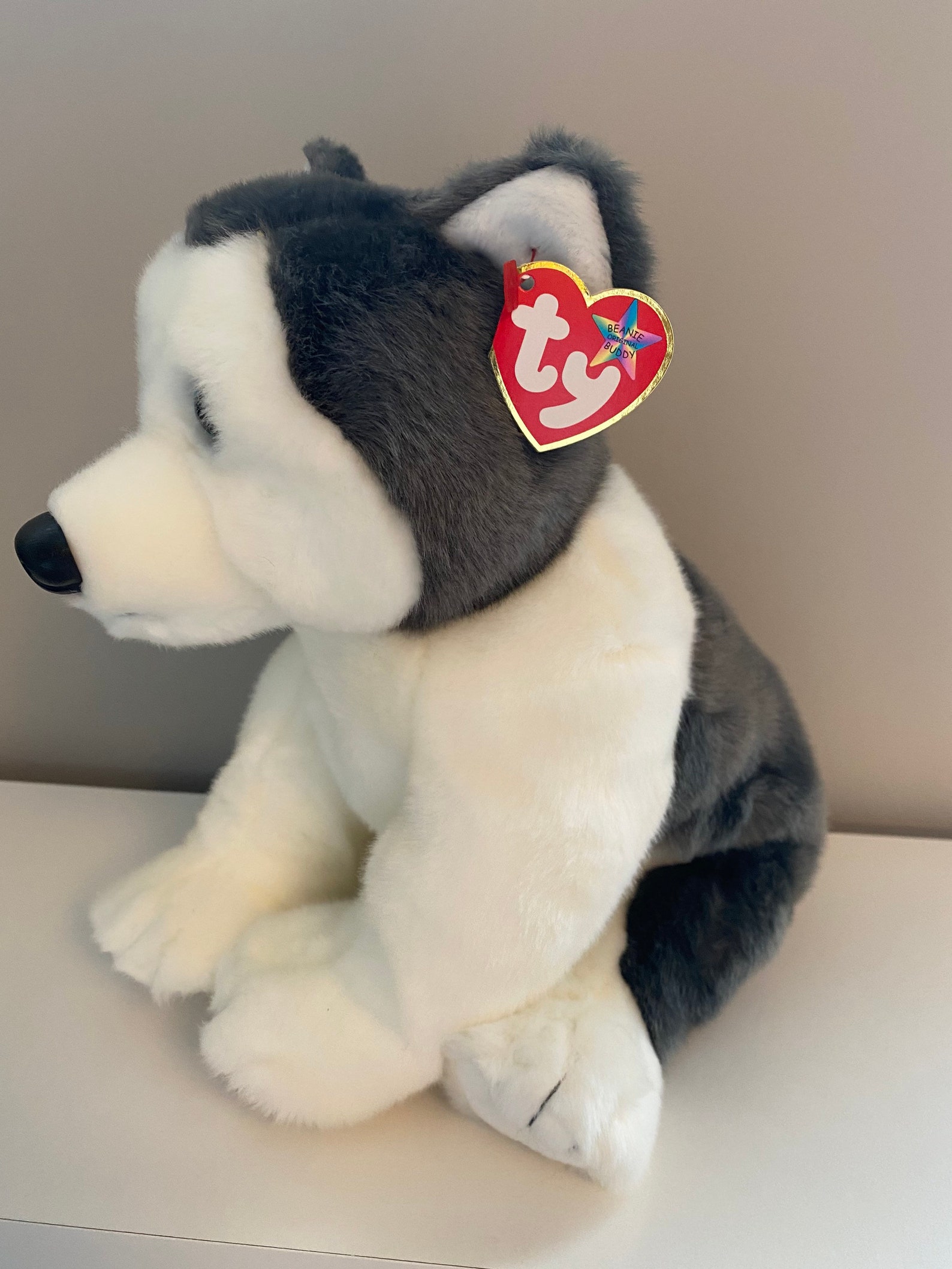 TY Beanie Buddy nanook the Husky Dog Plush rare 10 Inch | Etsy