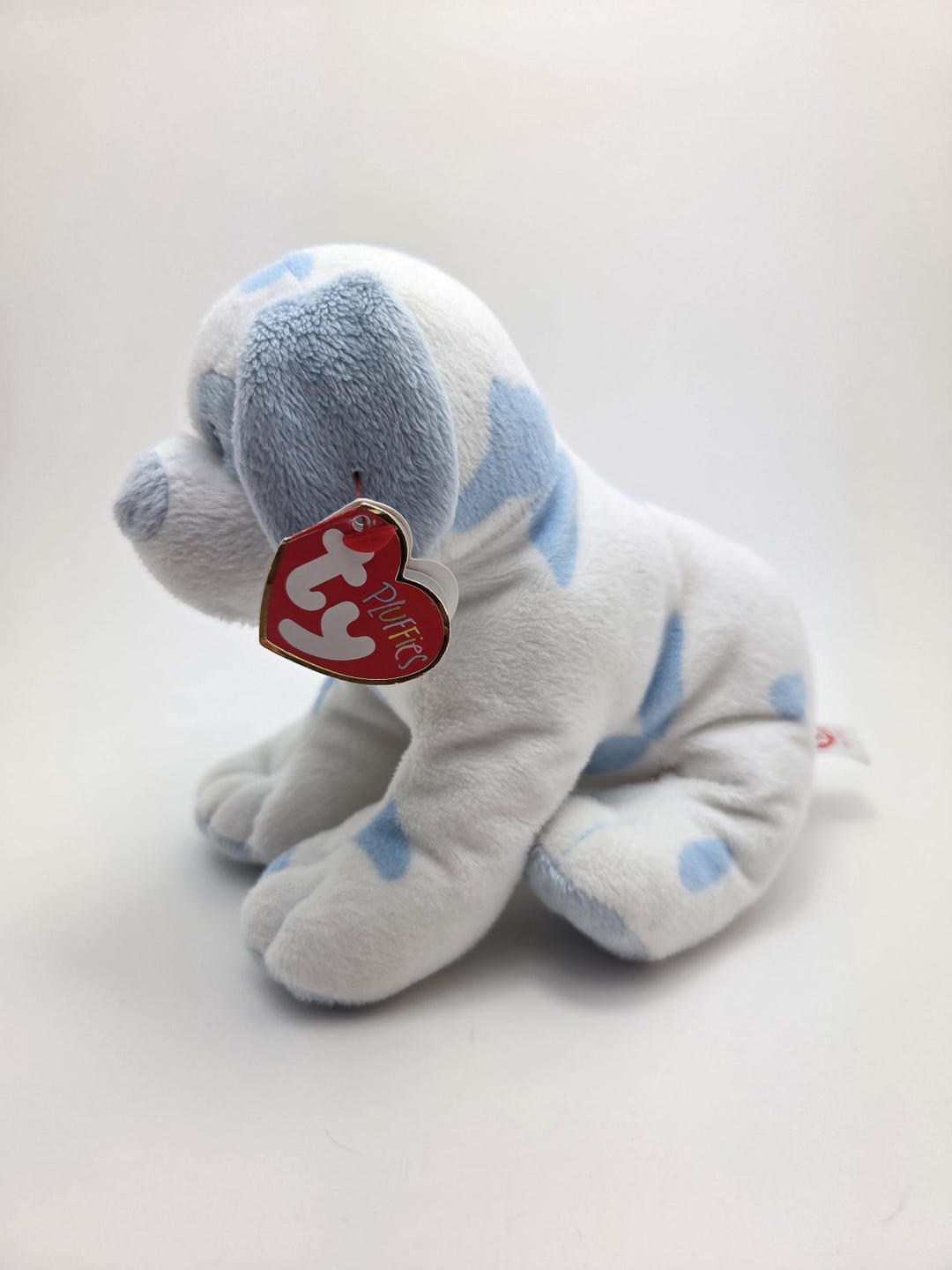 TY Pluffies Collection “baby Pups” the Blue Polka Dotted Dog Love to ...