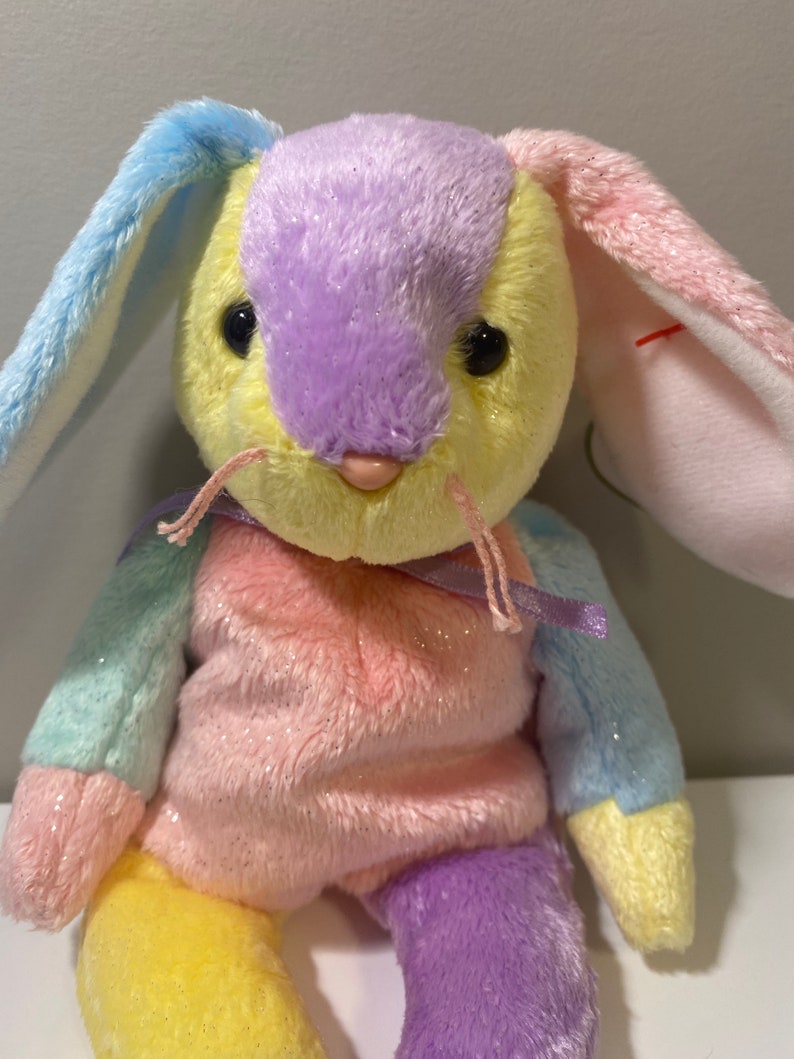 TY Beanie Baby Dippy the Multi-coloured Bunny Rabbit 8.5 | Etsy