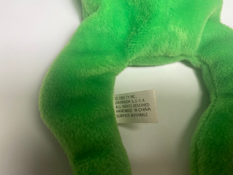 TY Beanie Baby Legs the Frog 3rd Generation Hang Tag 1st | Etsy