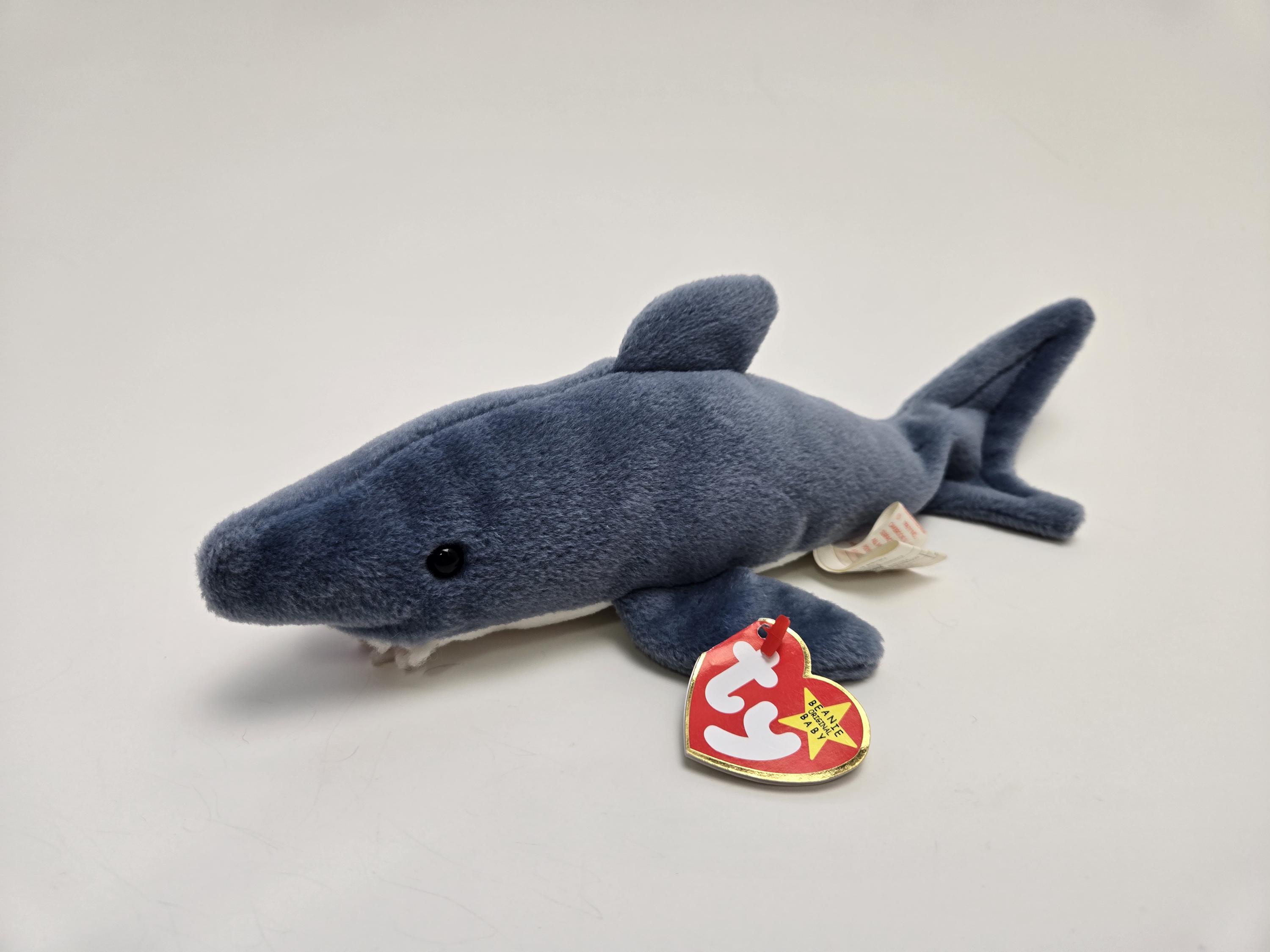 Ty Beanie Baby “crunch” the Shark - Handmade in Indonesia With Canadian ...
