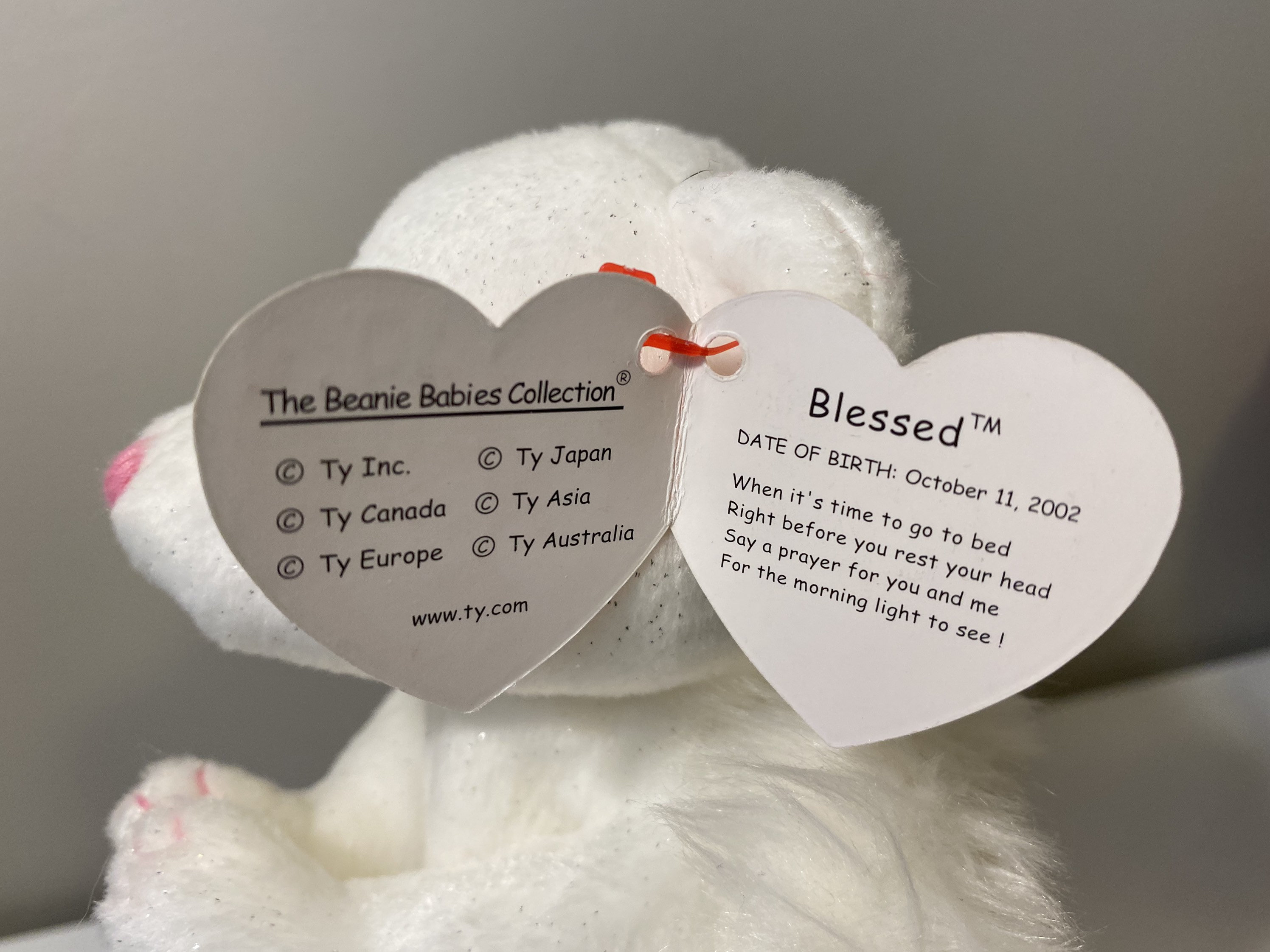 TY Beanie Baby blessed the Praying Angel Bear 6 Inch - Etsy Canada