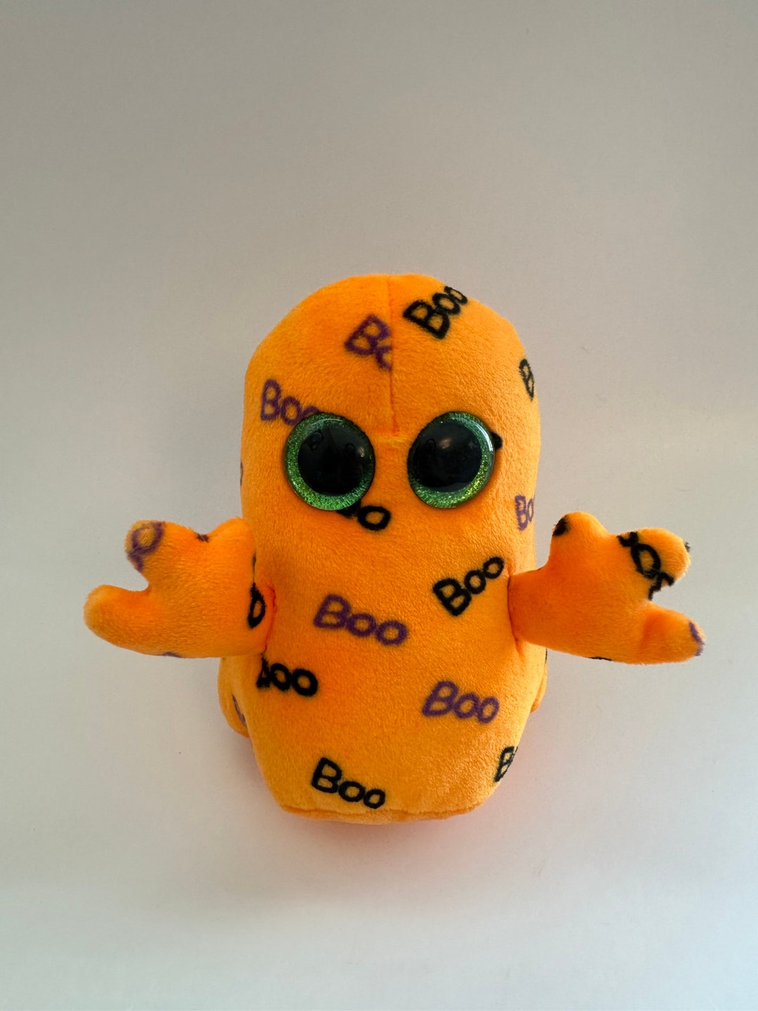 Ty Beanie Boo “ghoulie” the Orange Ghost - No Hang Tag (6 Inch) - Etsy