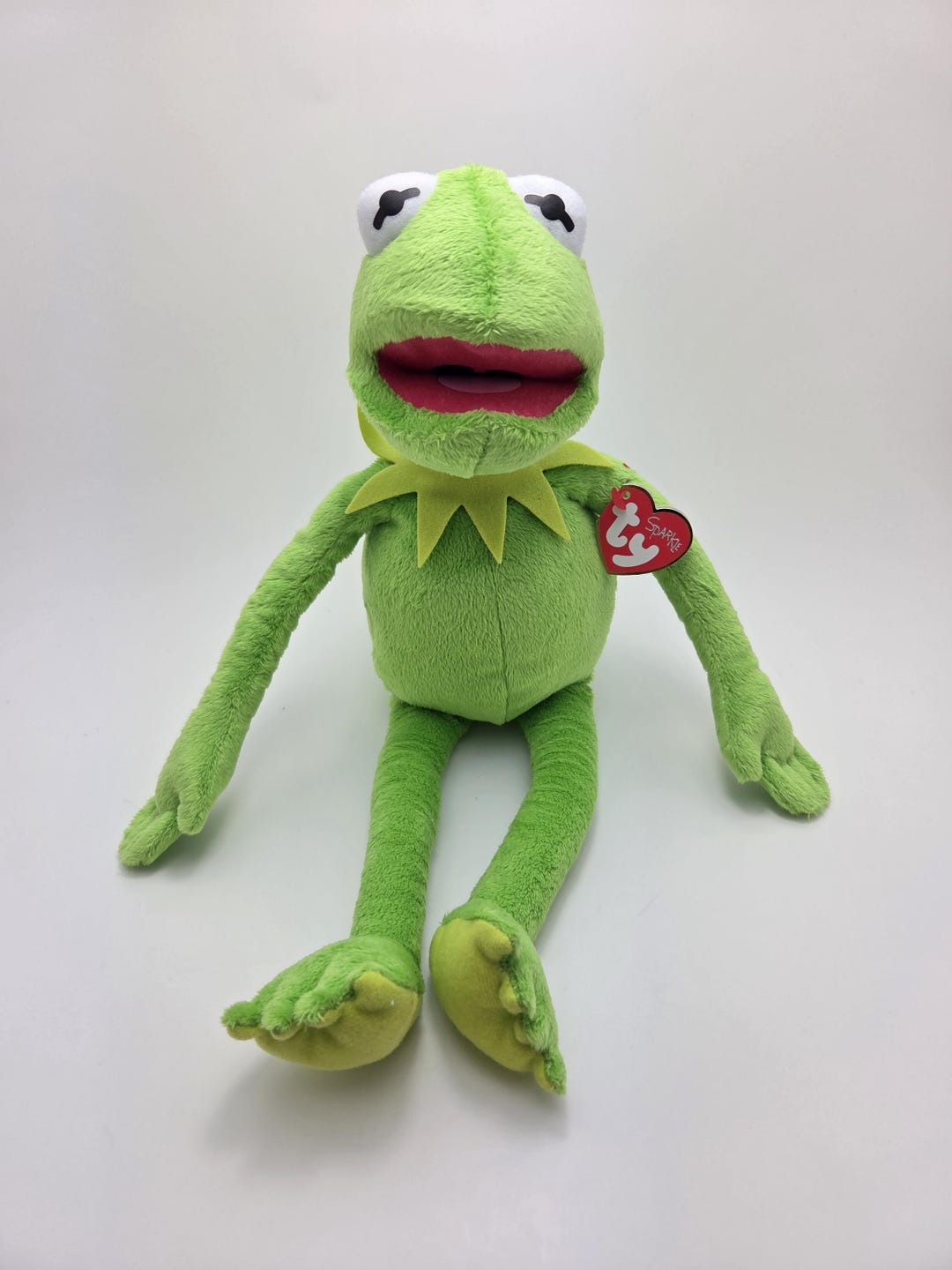 Ty Beanie Buddy “kermit” the Frog Plush From the Muppets Rare Japan ...