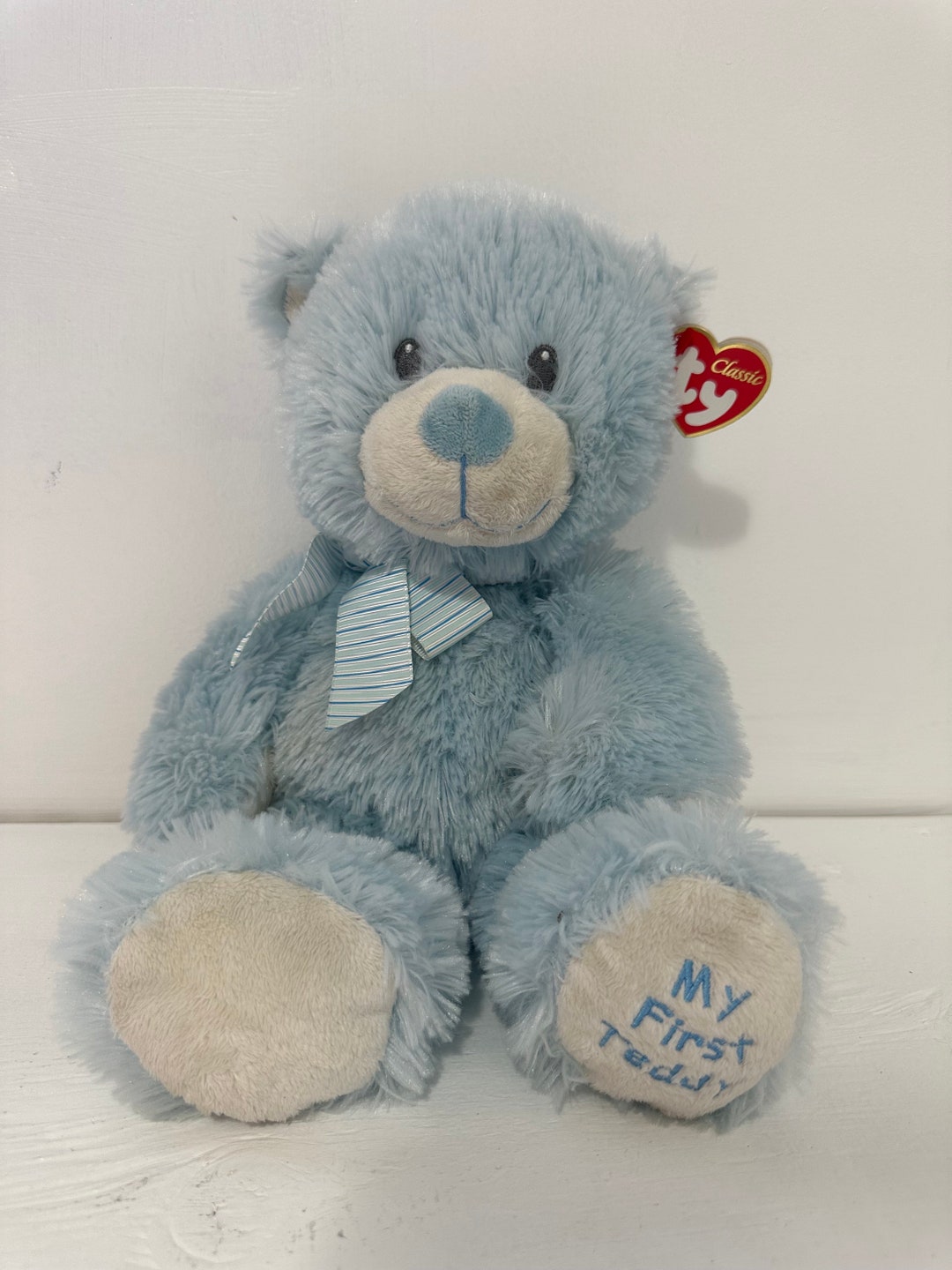 Ty Classics Collection “sweet Baby” the Adorable Blue My First Teddy ...