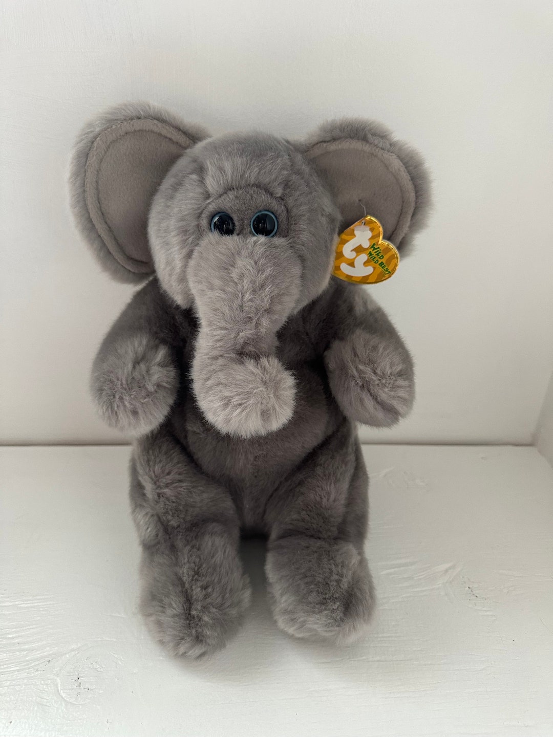 Ty Wild Wild Best Collection “thunder” the Gray Elephant *rare* (10 ...