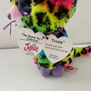 Ty Beanie Boo “trixie” the Leopard - Justice Exclusive *rare* (6 Inch ...