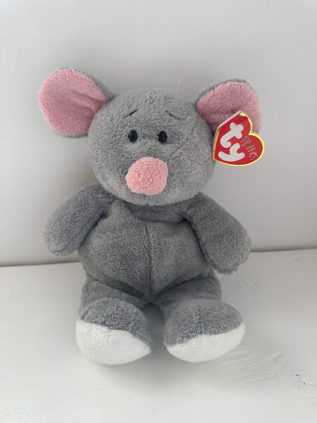 Ty Pluffies Collection “squeakies” the Mouse *rare* (9 Inch) - Etsy