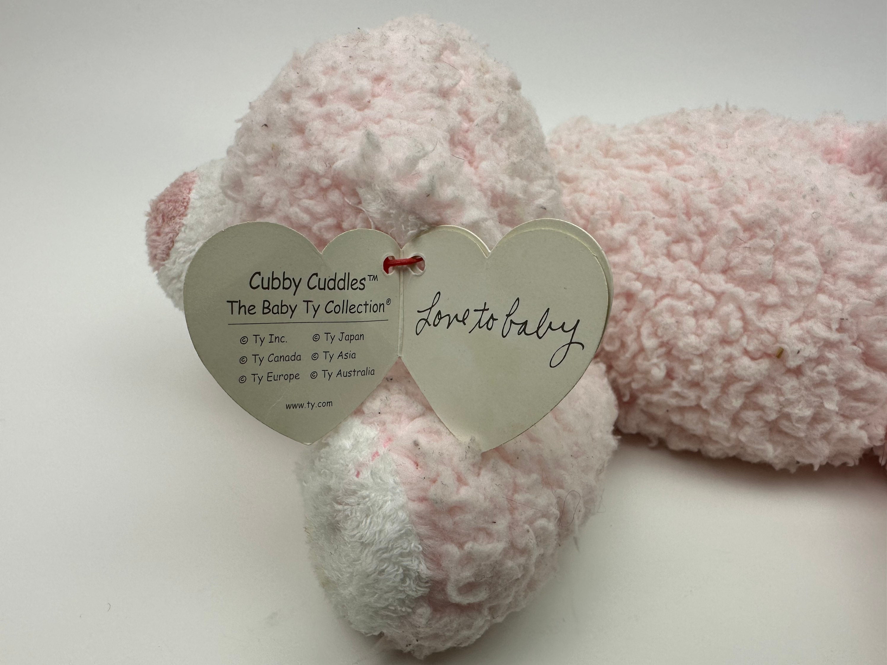 TY Baby Line cubby Cuddles the Pink Bear Made Especially - Etsy