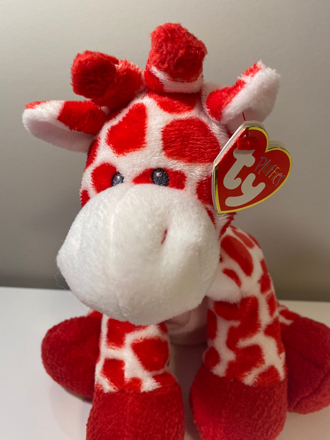 TY Pluffies kisser the Giraffe With Red Hearts 10 Inch | Etsy