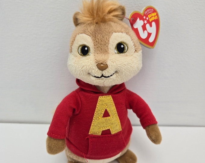 Vintage Ty Beanie Baby "alvin" From the Movie Alvin and the Chipmunks ...