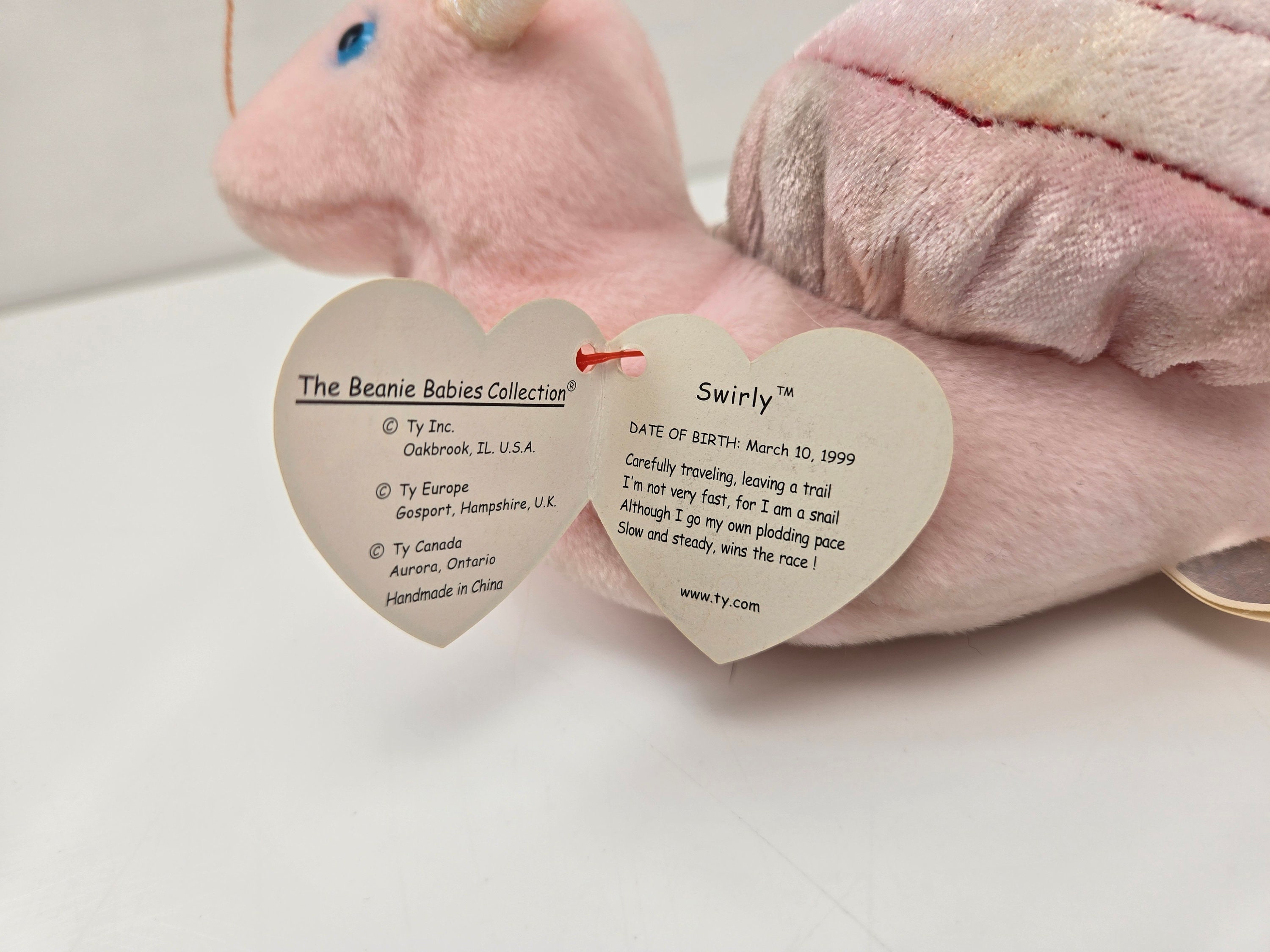 Ty Beanie Baby “swirly” the Snail (6 Inch) - Etsy