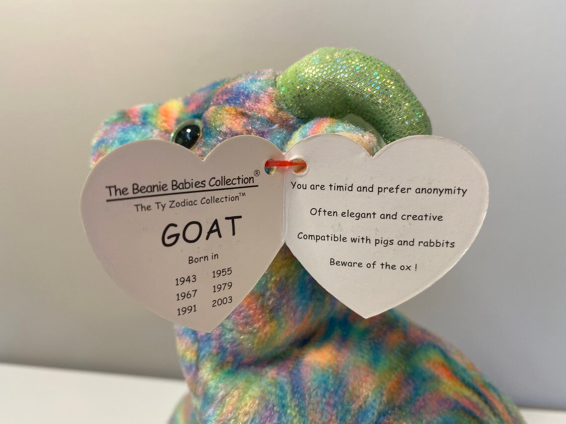 TY Beanie Baby Goat the Chinese Zodiac Goat 6 inch | Etsy