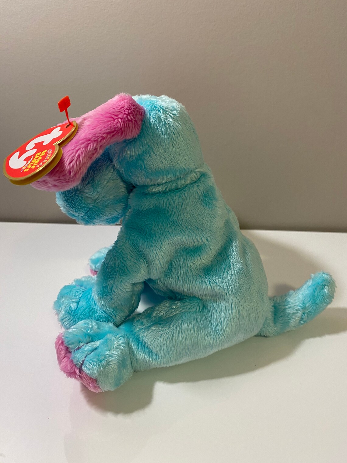 TY Beanie Baby kookie the Blue and Pink Circus Beanie Dog - Etsy