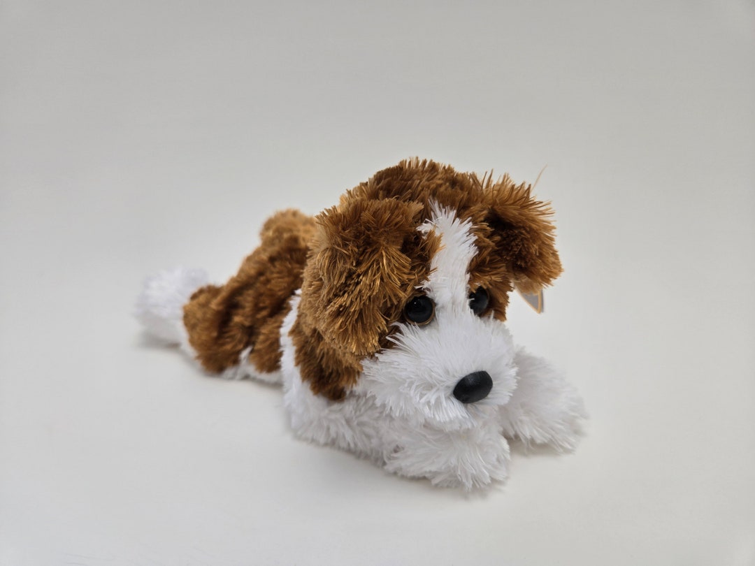 Ty Beanie Baby “rowdy” the Dog (brown & White Version) *RARE* (7.5 Inch ...