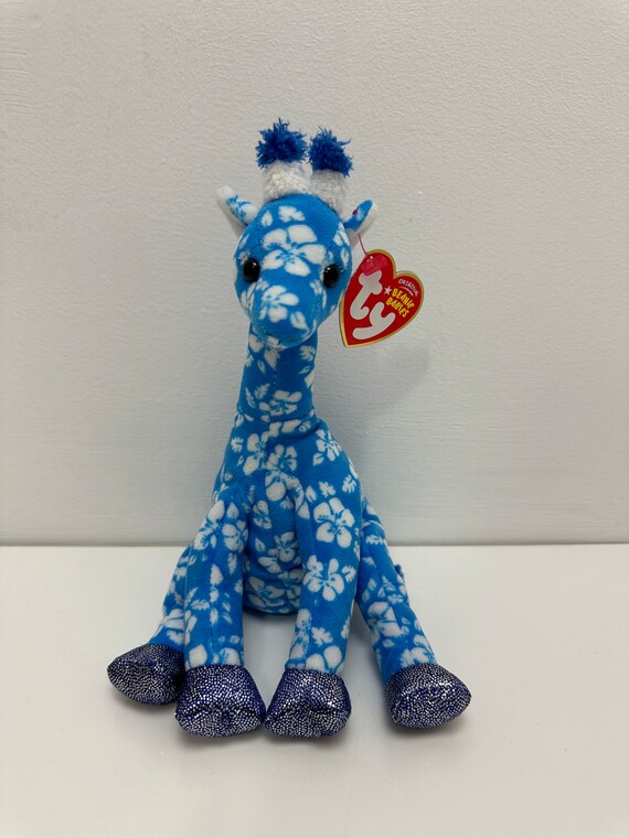 Ty Beanie Baby sunnie the Blue Giraffe 7 Inch rare Etsy UK