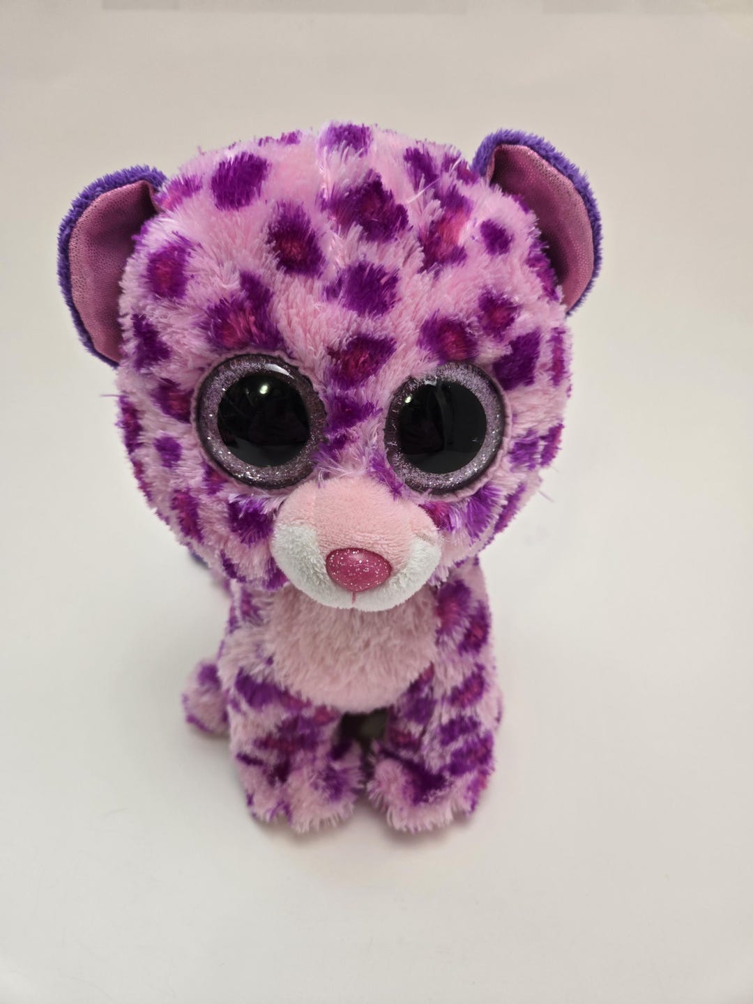 Ty Beanie Boo Glamour the Pink Cat - Excellent Condition - No Hang Tag ...