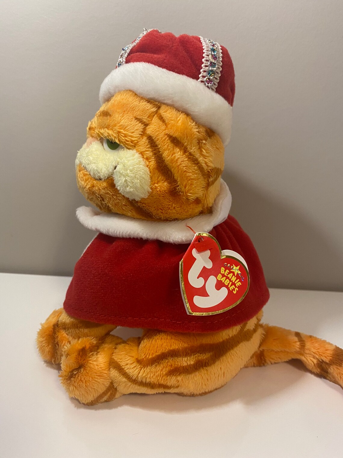 TY Beanie Baby his Majesty GARFIELD the Cat 7 Inch - Etsy