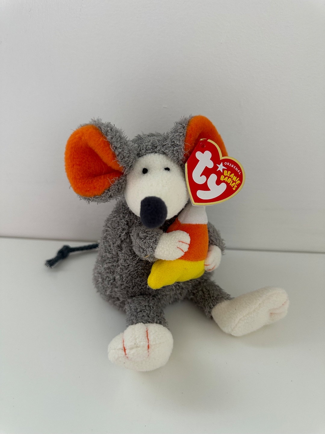 Ty Beanie Baby “ratzo” the Gray Rat Holding Candy Corn (5.5 Inch) - Etsy UK