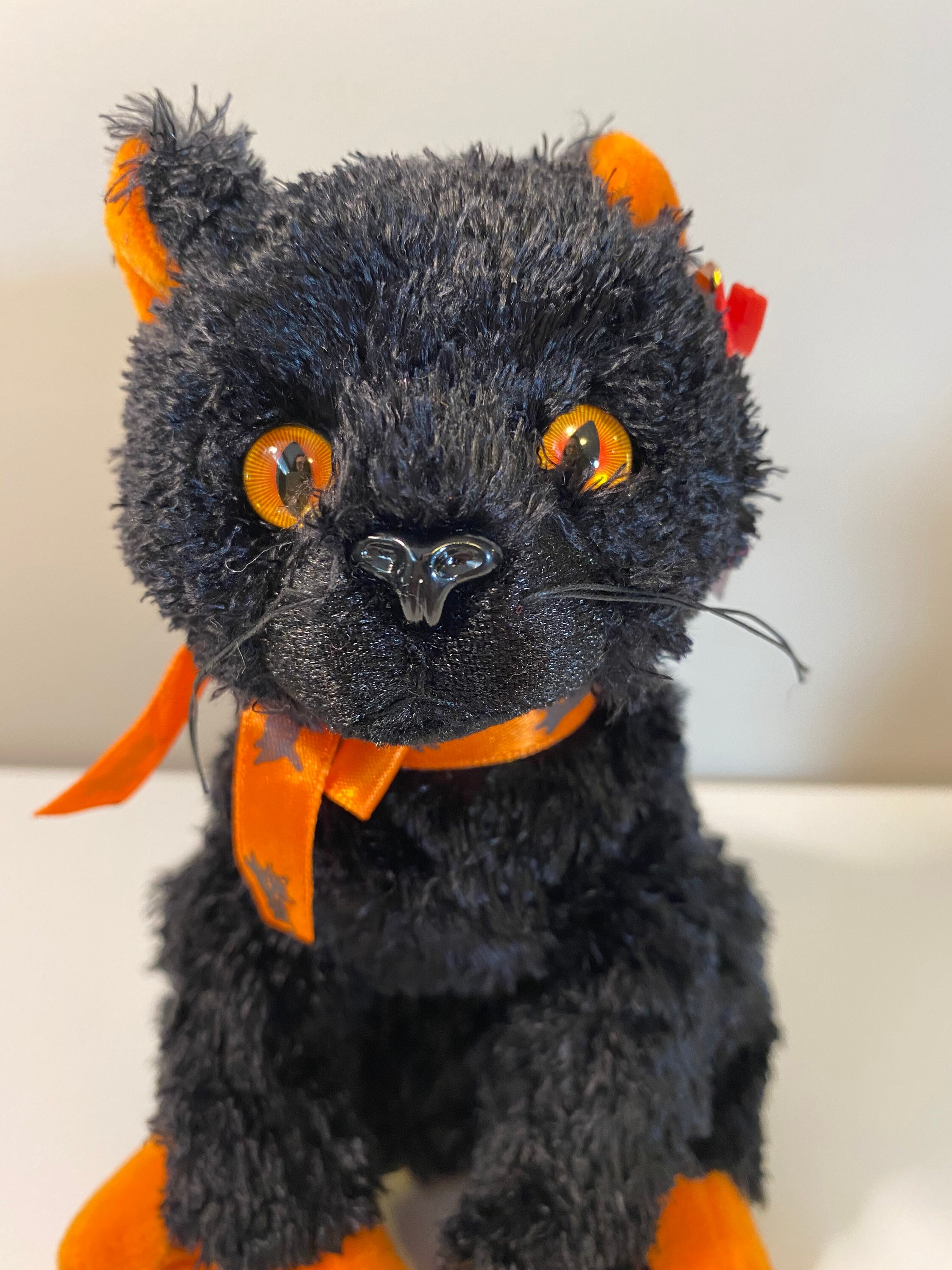 TY Beanie Baby fraidy the Black and Orange Halloween Cat 6 - Etsy