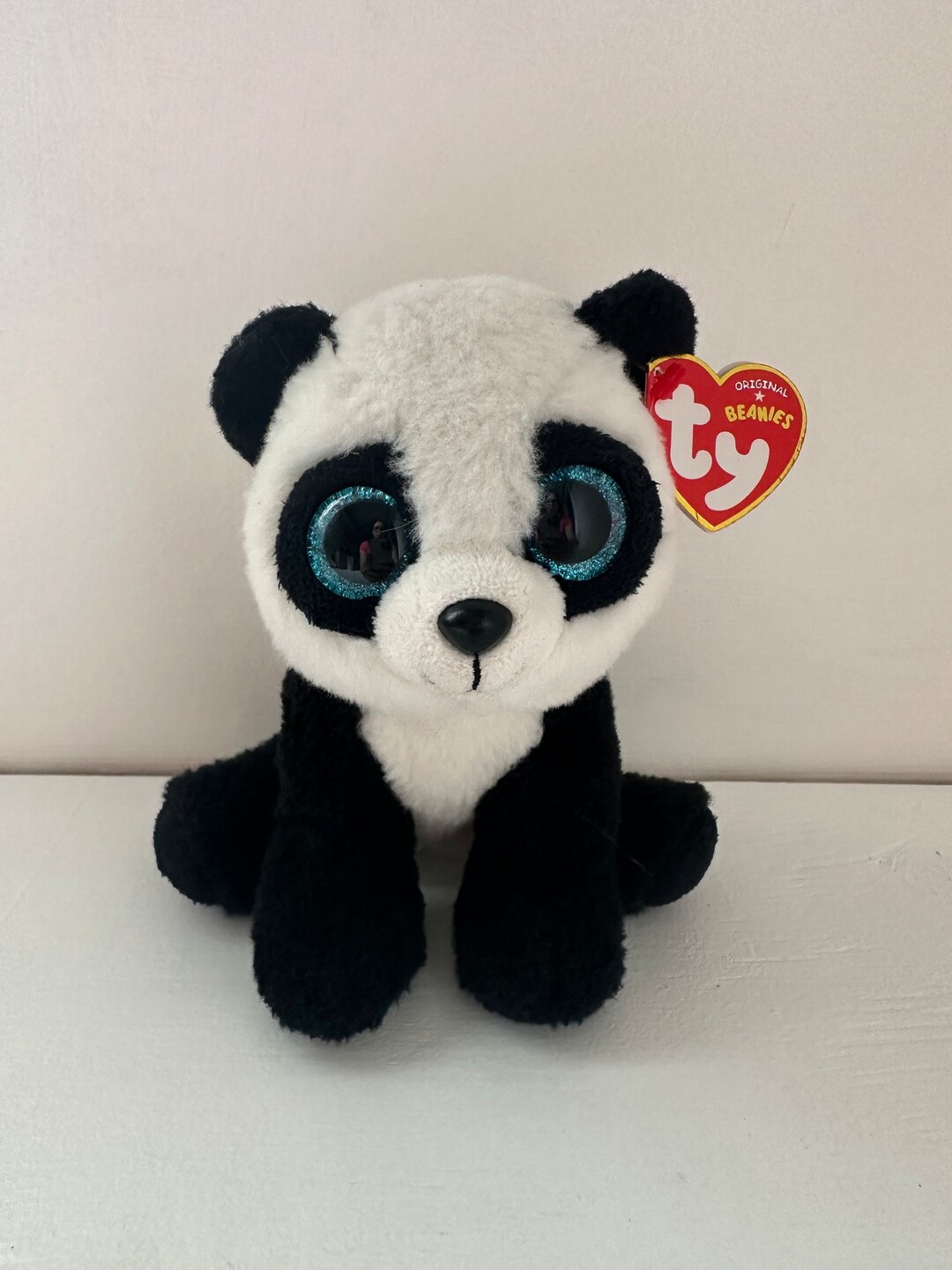 Ty Beanie Baby “ming” the Panda Ie - Big Sparkly Eyed Version! (6 Inch ...
