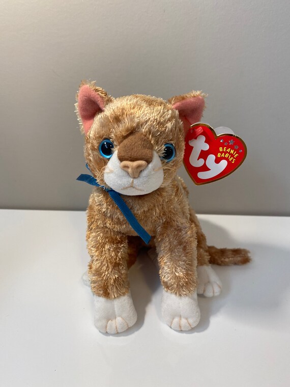 TY Beanie Baby mattie the Orange Tabby Cat 7 Inch - Etsy