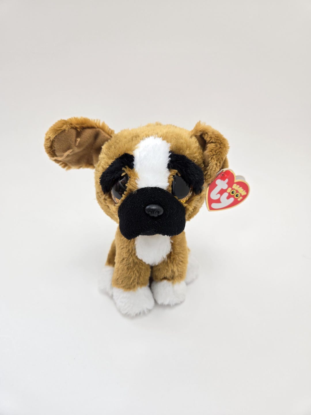TY Beanie Boo “brutus” the Boxer Puppy Dog - Ear Unattached, See Photo ...