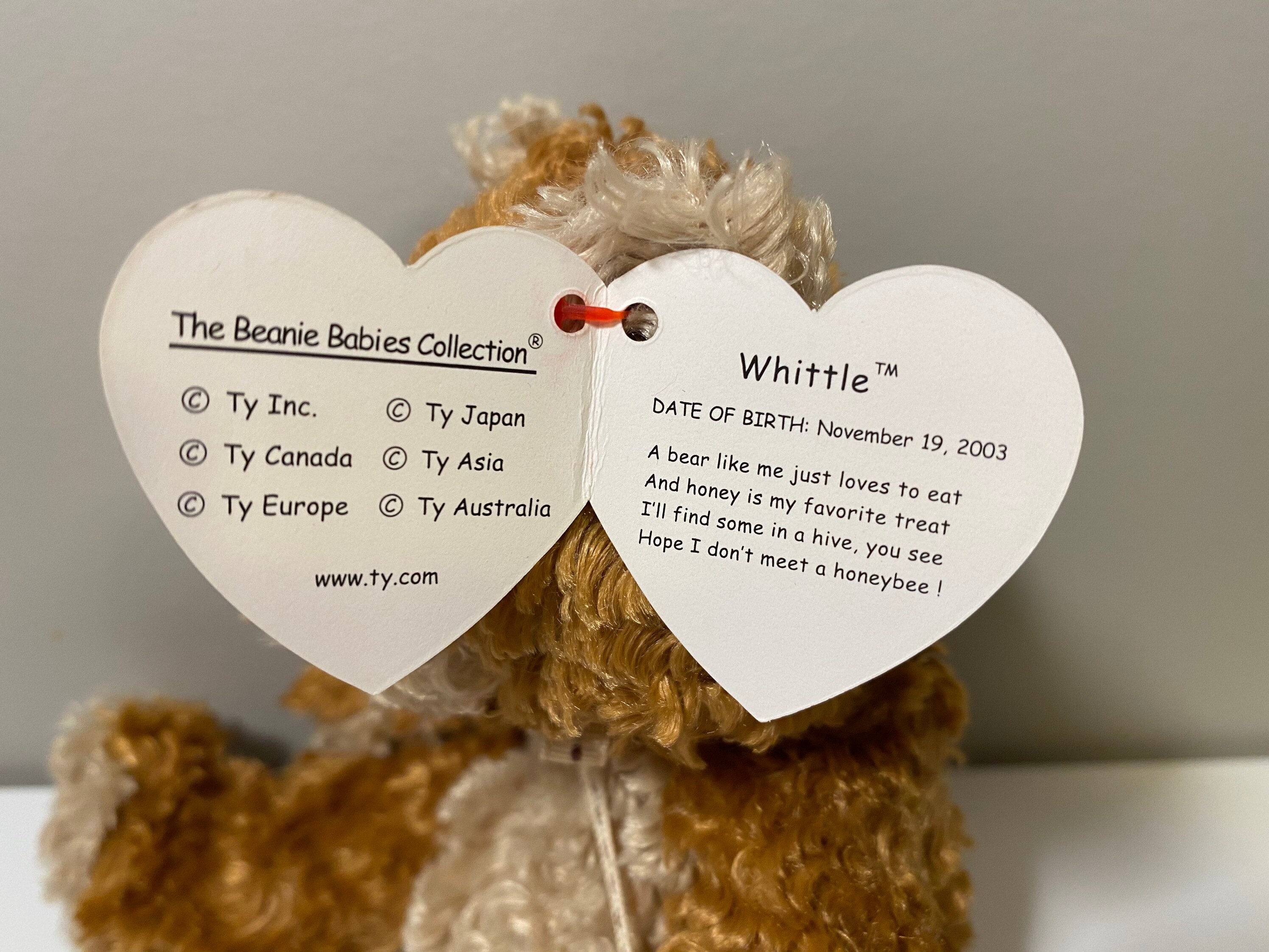 TY Beanie Baby Whittle Dark brown version the Bear Plush | Etsy