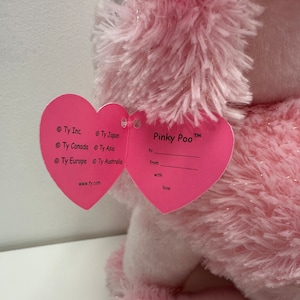 Ty Pinkys Collection “pinky Poo” the Pink Poodle in Buddy Size! Rare ...