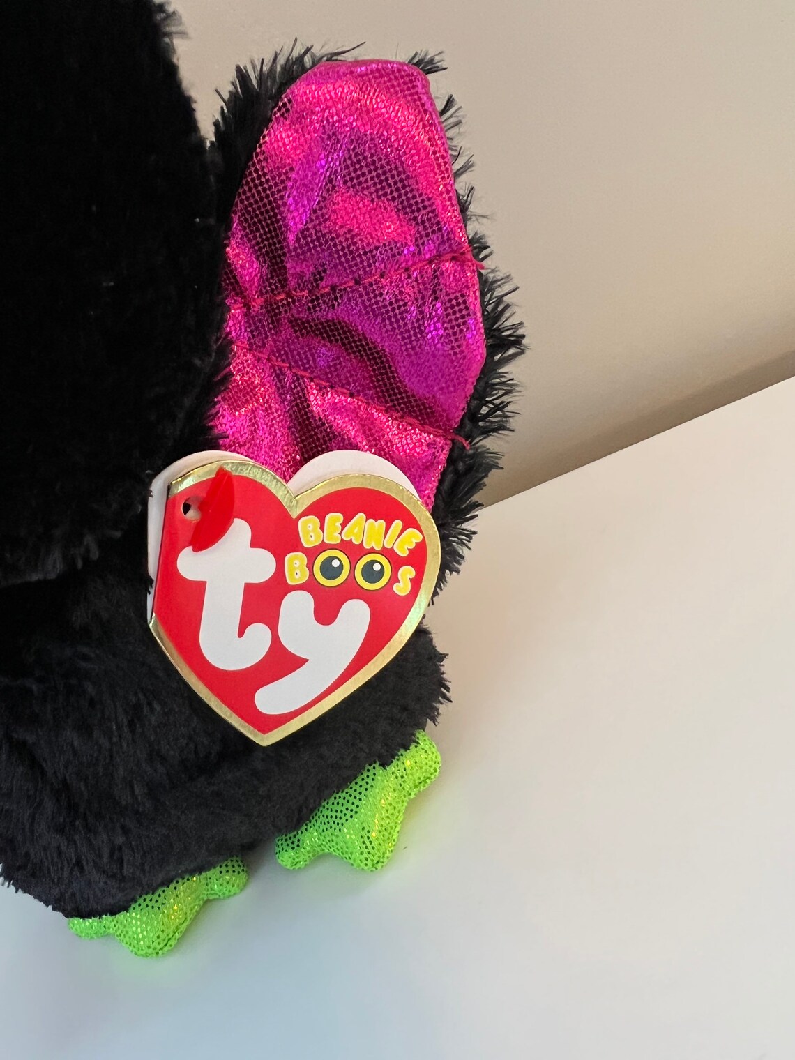 TY Beanie Boo igor the Bat With Green Sparkly Eyes 6 Inch | Etsy