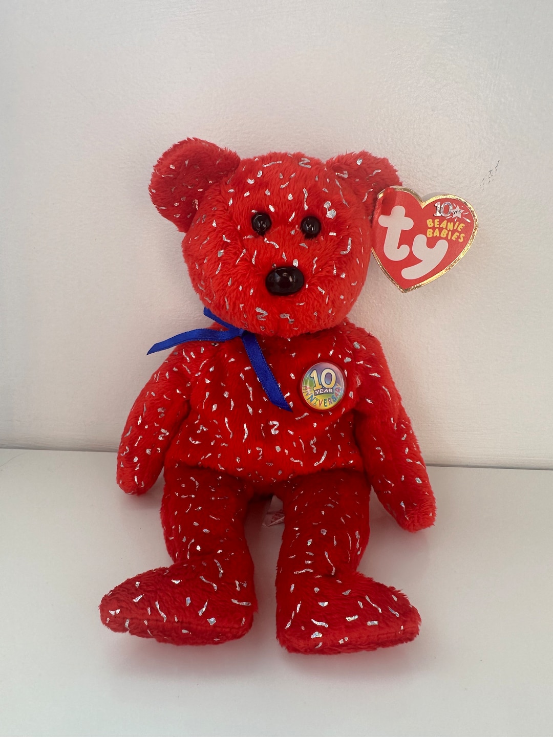 Ty Beanie Baby Decade Bear the Red Bear (8.5 Inch) - Etsy