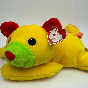 Ty Pillow Pal hugged the Multi-coloured Bear Minor Crease in Tag 12 ...