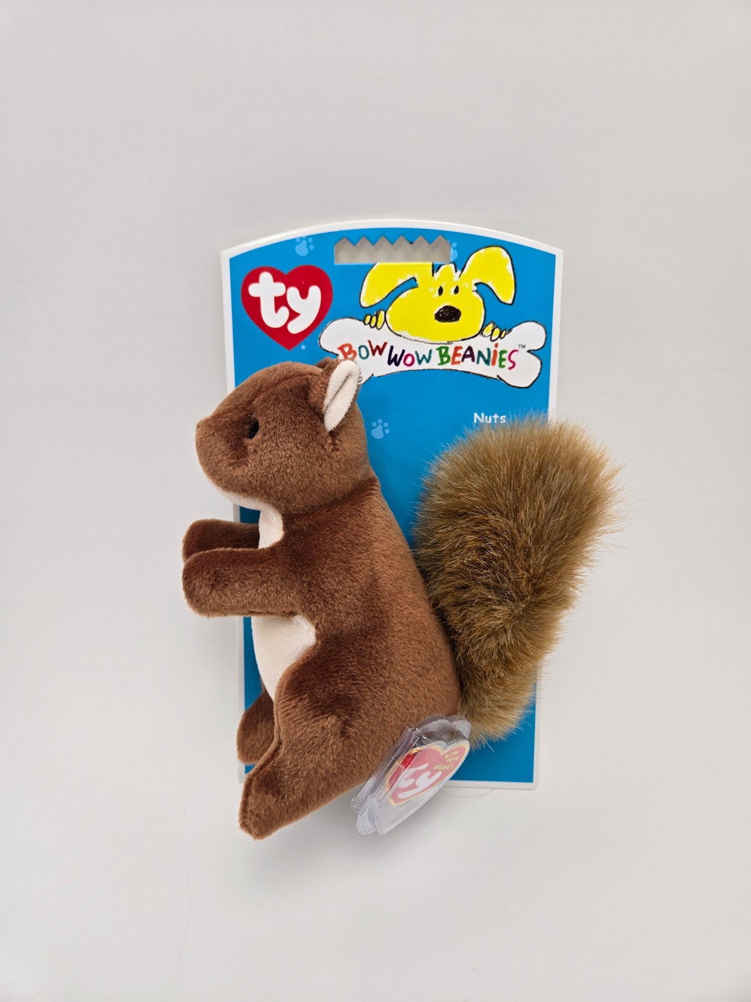 Ty Bow Wow Beanie Nuts the Squirrel - Designed as a Dog Toy, Turned ...