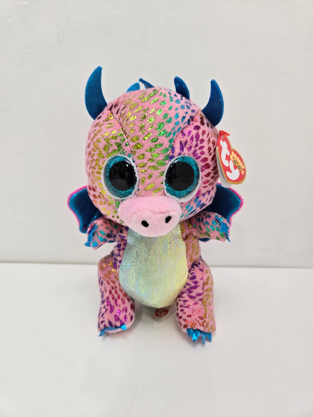 Ty Beanie Boo flint the Colourful Dragon 6 Inch - Etsy