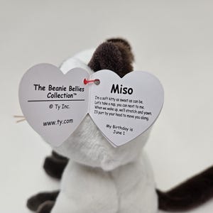 Ty Beanie Bellies “miso” the Siamese Kitty Cat! (8 Inch) - Etsy