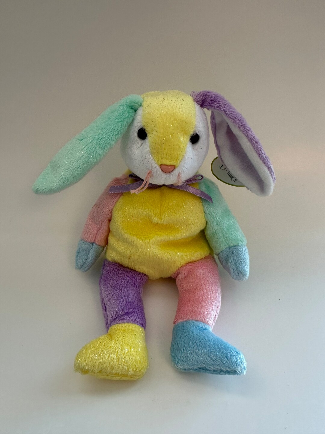 TY Beanie Baby dippy the Multi-coloured Bunny Rabbit 8.5 - Etsy