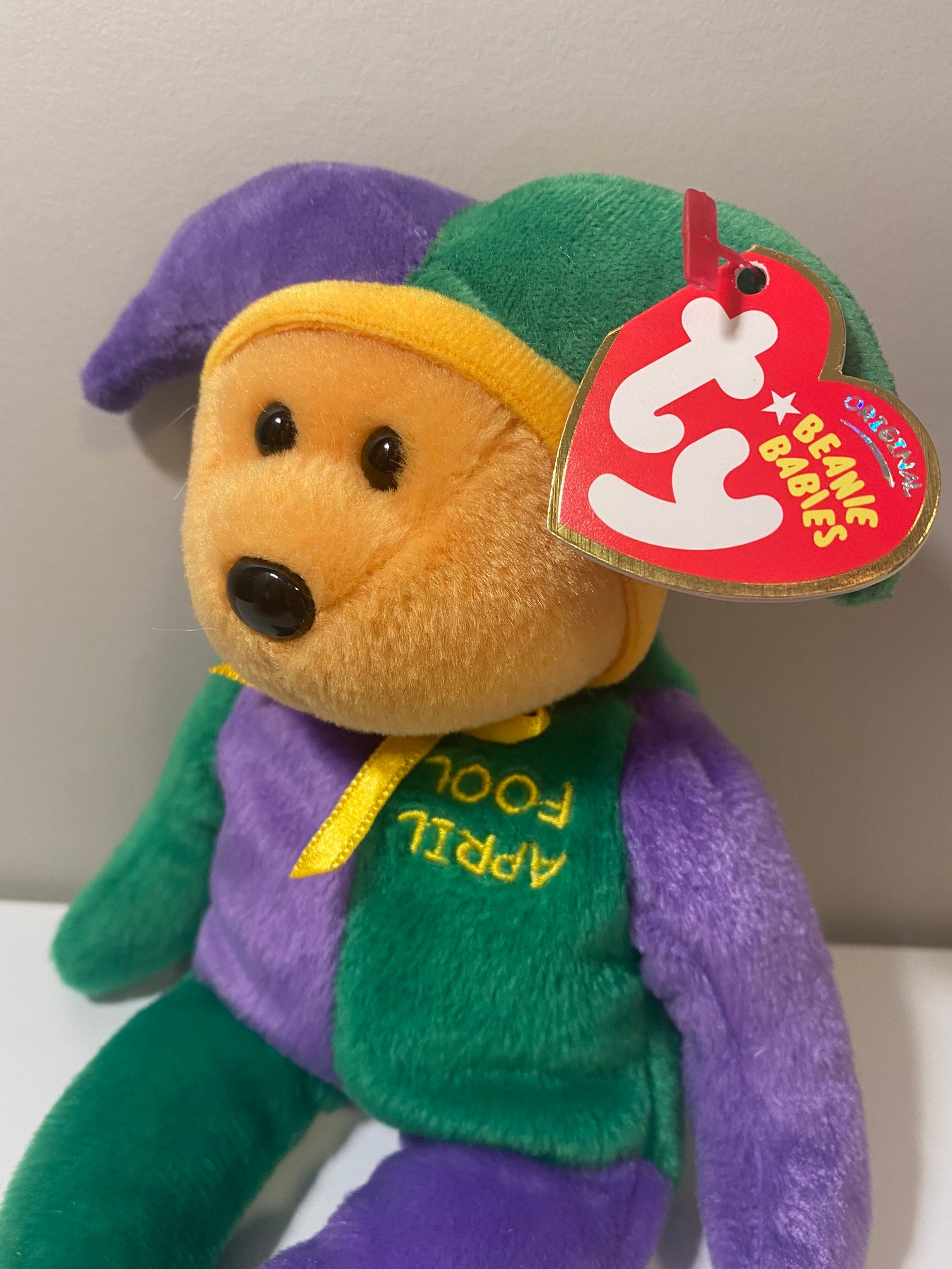 TY Beanie Baby april Fool the April Fools Bear Internet | Etsy