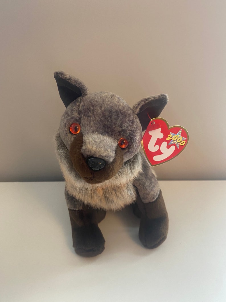 TY Beanie Baby howl the Wolf 7 Inch | Etsy
