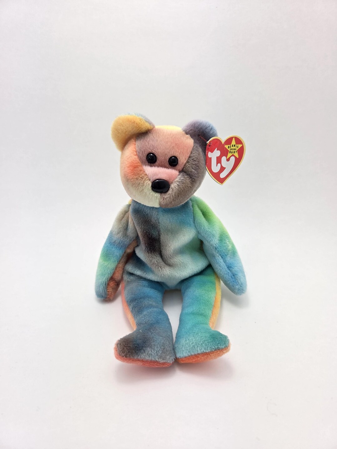 Ty Beanie Baby “garcia” the Tie-dye Bear - Actual Colours Shown! *rare ...