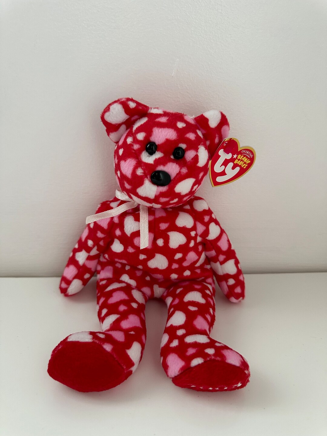 Ty Beanie Baby “hearts a Flutter” the Valentines Day / Love Bear (8.5 ...