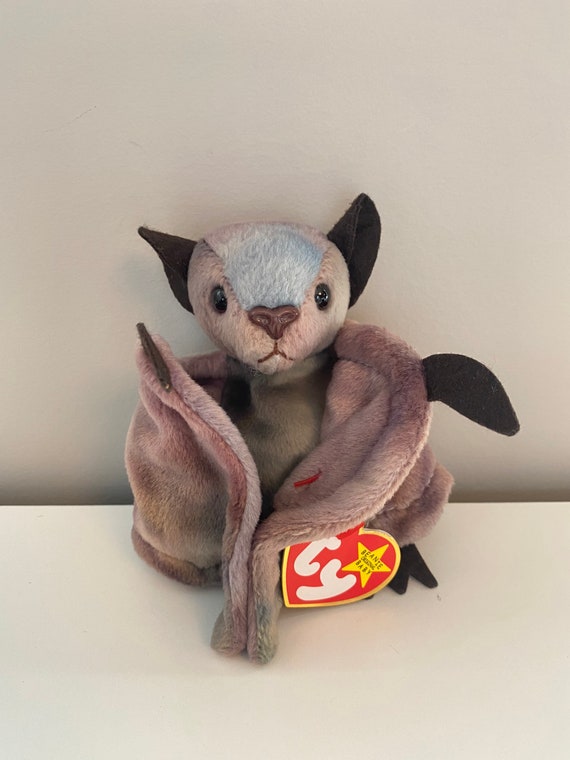TY Beanie Baby batty the Bat in Tie-dye Blue Colours Vary - Etsy