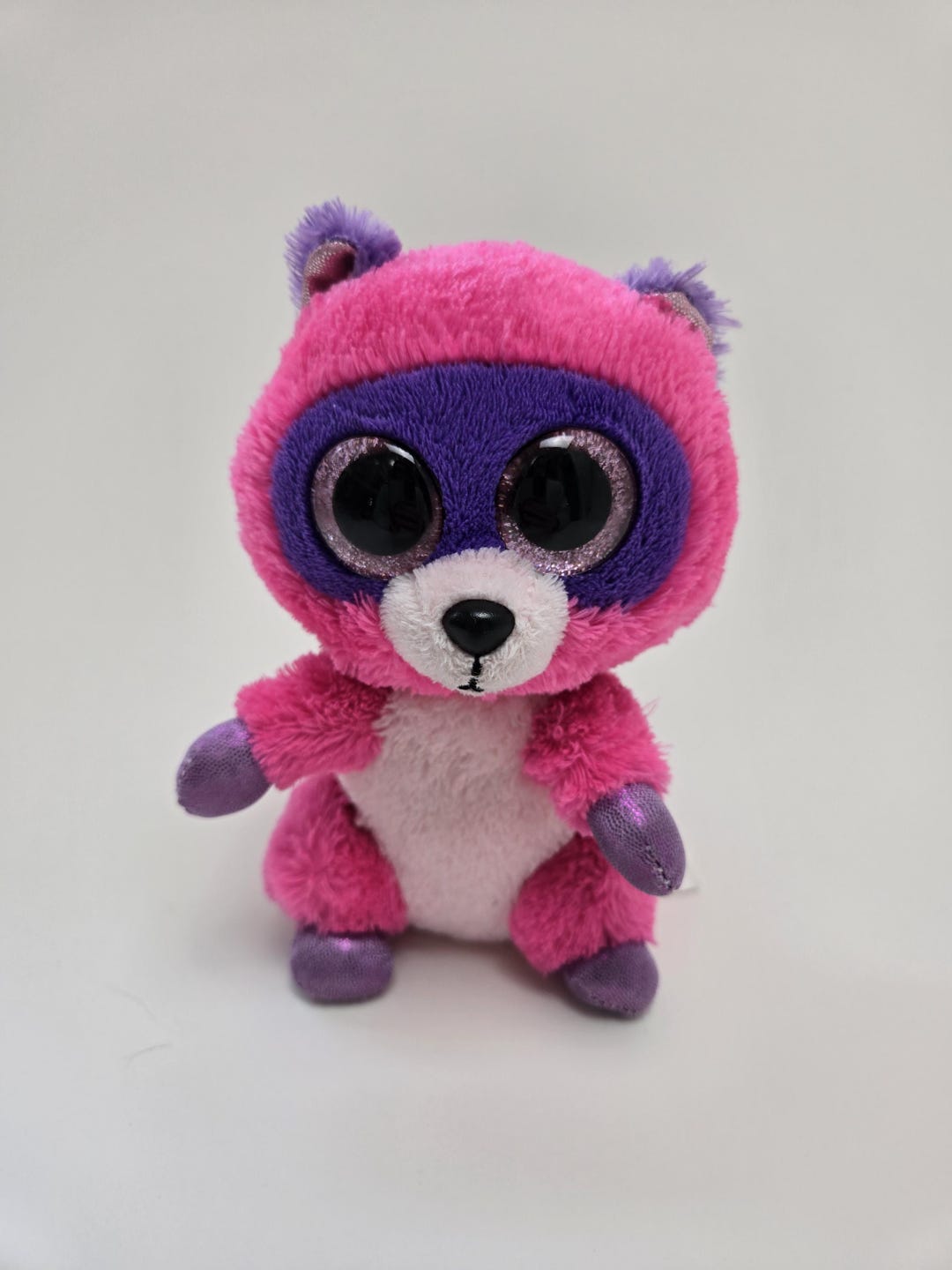 Ty Beanie Boo “roxie” the Pink Racoon - No Hang Tag (6 Inch) - Etsy