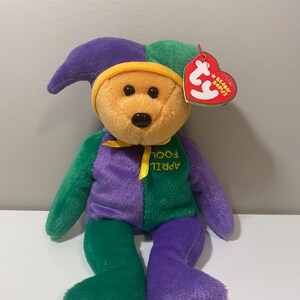 TY Beanie Baby april Fool the April Fools Bear Internet | Etsy