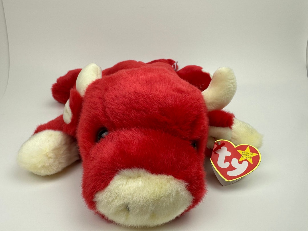 Ty Beanie Buddy “snort” the Red Bull (14 Inch) - Etsy